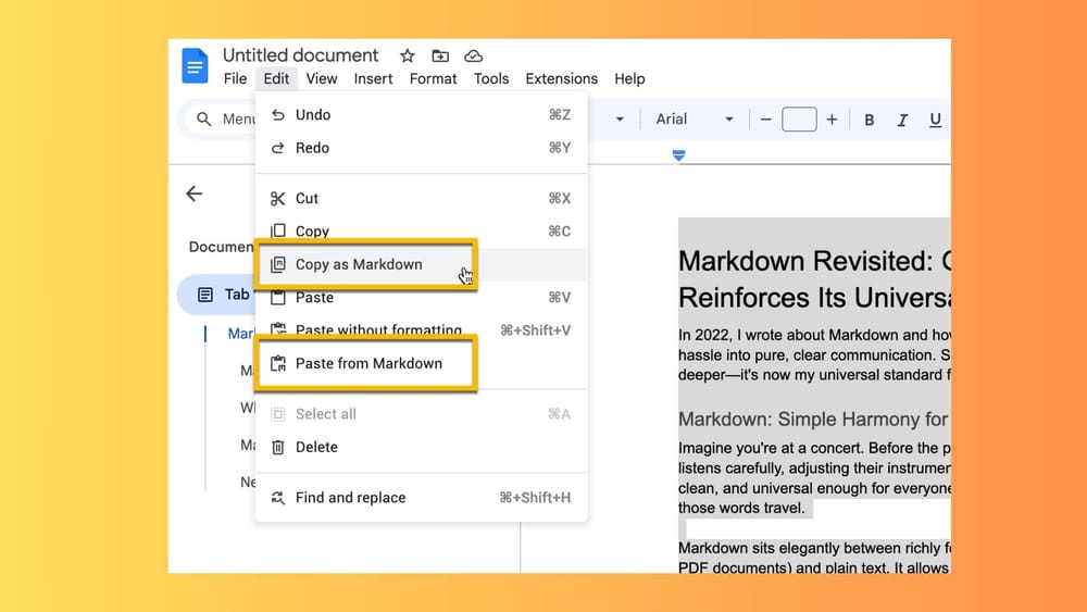 Markdown in Google Docs: A Practical Step Forward