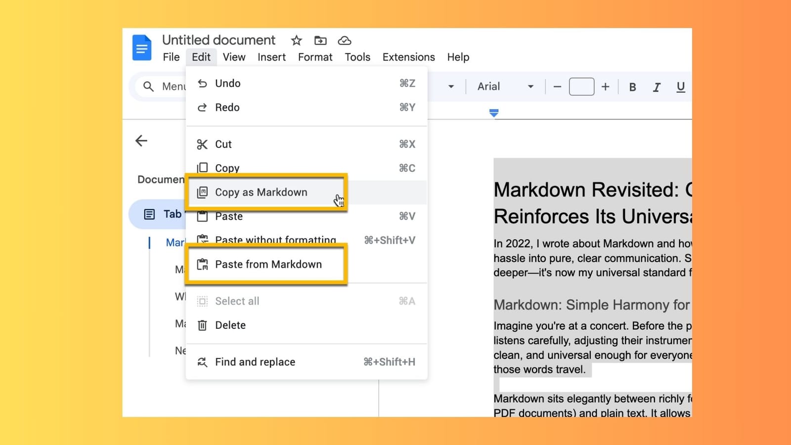 Markdown in Google Docs: A Practical Step Forward