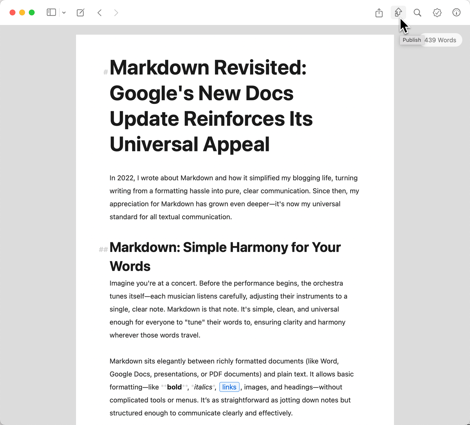 Markdown in Google Docs: A Practical Step Forward